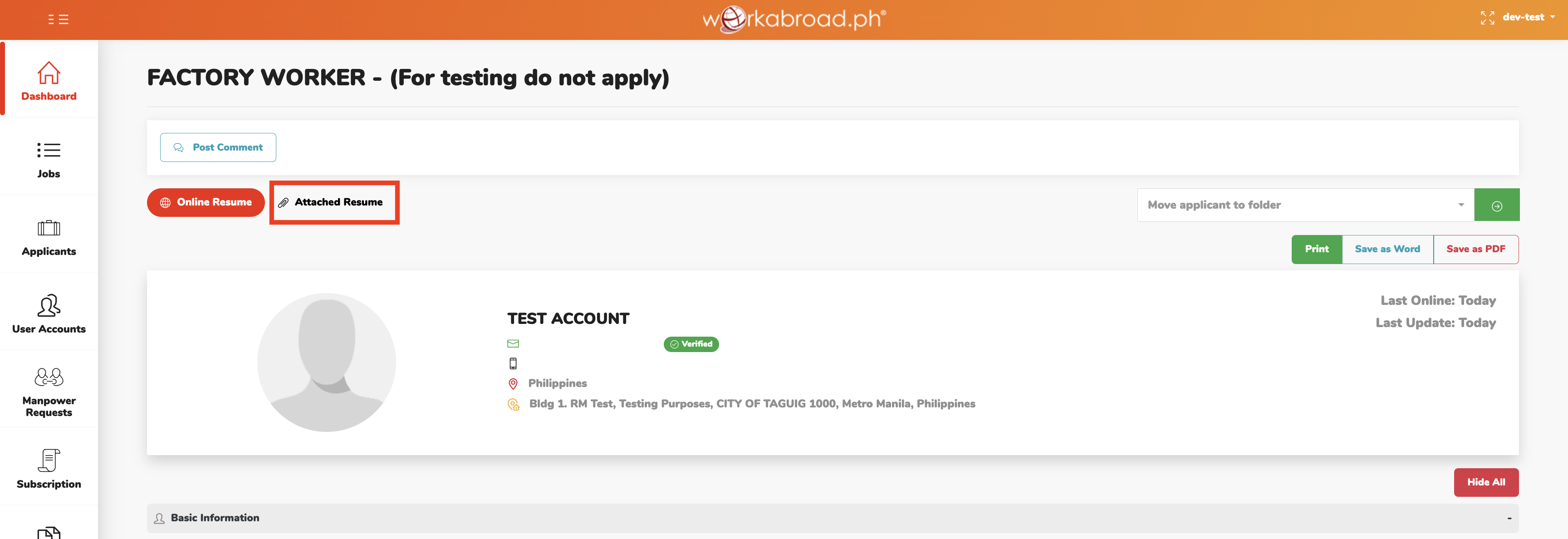 How to Download Candidate Resume? - WorkAbroad Support